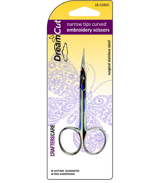 Narrow Tips Curved Embroidery Scissors – Dream Cut Tools
